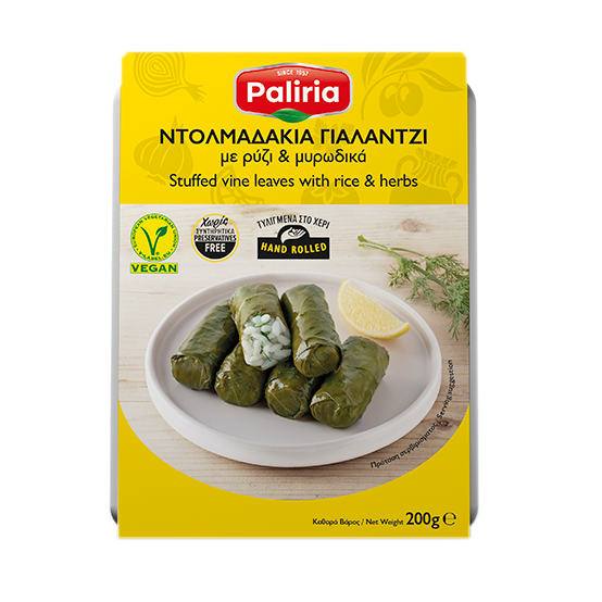 Ντολμαδάκια Γιαλαντζί Paliria με ντοματοσαλάτα - Paliria