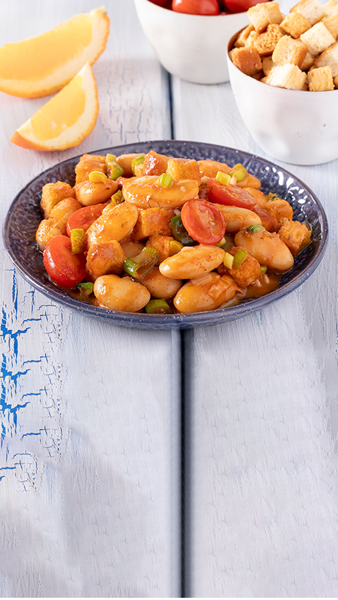Paliria Baked Giant Beans with cherry tomatoes & orange sauce - Paliria